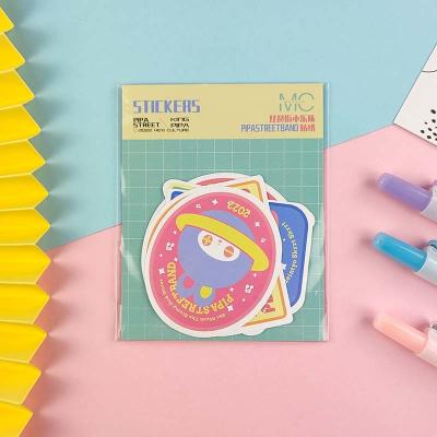 China Cute Vinyl Sticker Packs Custom Pvc Waterproof Die Cut Stickers For Laptop Skateboard for sale