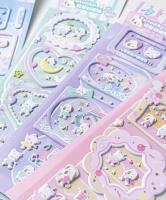 China 50 Sheets Pack Cartoon Sticker Sheet Smooth Surface For Business Use for sale