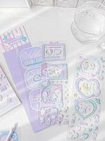China 50 Sheets Pack Cartoon Sticker Sheet Smooth Surface For Business Use for sale