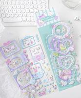 China 50 Sheets Pack Cartoon Sticker Sheet Smooth Surface For Business Use for sale