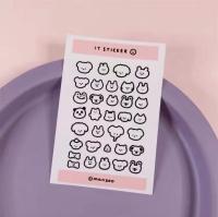 China Waterproof Digital Printing Cartoon Sticker Sheet For Business for sale