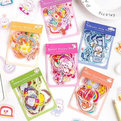China Offset Printed Pvc Cartoon Sticker Sheet 50 Sheets/Pack for sale
