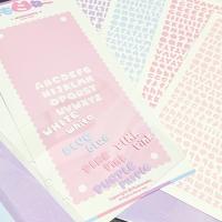 China 0.2mm Cartoon Sticker Sheet For Diy Decoration And Crafting for sale