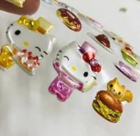 China Custom 3d Kawaii Cute Foam Cartoon Puffy Filled Sticker Sanrio For Kids for sale