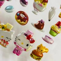 China Custom 3d Kawaii Cute Foam Cartoon Puffy Filled Sticker Sanrio For Kids for sale