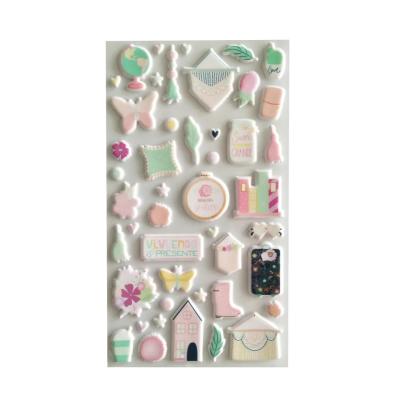 China Decorative Kids Cute Pvc Vinyl Cartoon 3d Eva Foam Puffy Stickers For Scrapbooking for sale