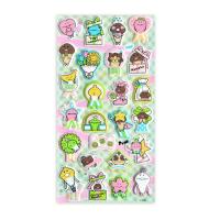 China Decorative Kids Cute Pvc Vinyl Cartoon 3d Eva Foam Puffy Stickers For Scrapbooking for sale
