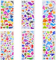 China Diy Cartoon Puffy Stickers Kawaii 3d Stickers Pack For Decoration Custom for sale
