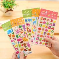 China Custom Decorative Kids Cute Pvc Vinyl Cartoon 3d Eva Foam Puffy Stickers For Scrapbooking for sale