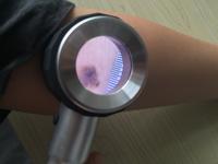 China Skin And Hair Analysis Video Dermatoscope Home Use Silver Metal Optical Glass Lens 10 Times Magnifier for sale