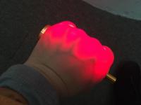 China Golden Aluminum Vein Locating Device Mini Portable Handheld Vein Light Infared for sale