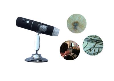 China Black Silicon Digital Wireless Video Dermatoscope Skin Scanner Connected to PC Or Phone Available for sale