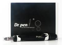 China Black Metal Shell Auto - Stamp Micro Derma Pen With Medical Cartridge for sale