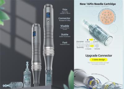 China 6 Levels Wired Wireless Micro Derma Pen with Optional 16pin Needles for sale