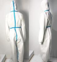 China Anti Dust Ventilation Non Porous White Disposable Suit for sale