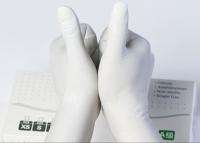 China Nitrile Rubber Powder Free Latex XL Disposable Medical Gloves for sale