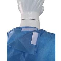 China SMS Nonwoven Fabrics Blue Disposable Gowns Dental for sale