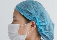 China Double Ribbed Bar Hat 100pcs / Bag PPE Personal Protective Equipment for sale