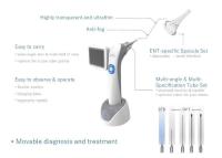China Portable Medical Digital Camera Video Otoscope Rhinoscope Laryngoscope With 3 Inch LCD Screen for sale