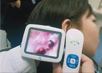 China Portable Medical Digital Camera Video Otoscope Rhinoscope Laryngoscope With 3 Inch LCD Screen for sale