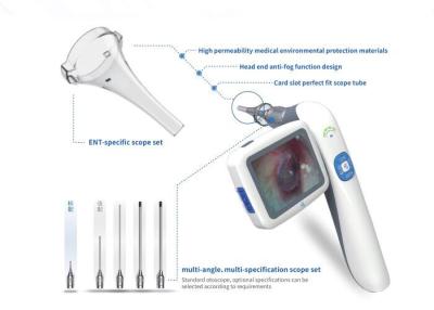China 3 Inch Monitor Handheld Digital Video Otoscope ENT Camera USB Otoscope Camera With Reslotion of 640*480 for sale