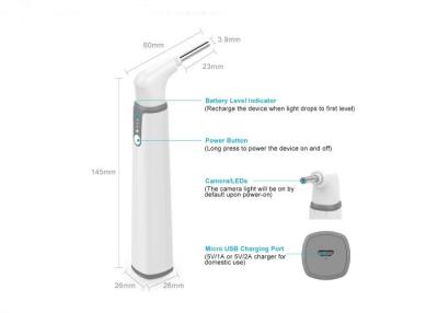 China Diameter Lense 3.9mm Wireless Video Otoscope 6 Brightness Adjustable Leds for sale