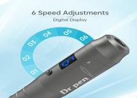China Electric 6 Speeds Micro Needling Pen with Digital Screen Display 0-2.5mm Adjustable Needle Length for sale