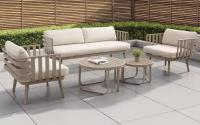 China Hot Sale Outdoor sofa with aluminum Materials and rope Gardens Courtyards and Villas for sale