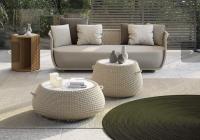 China Three seater Rope Sofa Set Weather Resistant Durable For Gardens Courtyards Villas for sale