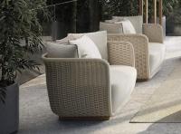 China Three seater Rope Sofa Set Weather Resistant Durable For Gardens Courtyards Villas for sale