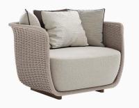 China Three seater Rope Sofa Set Weather Resistant Durable For Gardens Courtyards Villas for sale