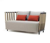 China Premium Luxury Teak wooden Patio Sectional outdoor Sofa Set Weather Resistant Gardens for sale