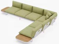 China All Weather Rope Outdoor Sofa Garden Patio Furniture Modern Aluminum Frame for sale