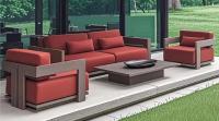 China Aluminum Outdoor Patio Furniture Set Modern Patio Garden Outdoor Metal Sofa Set for sale