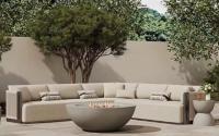 China Factory Hot Sale Modern Outdoor Sofa Set Luxury Aluminum Garden Furniture with Waterproof Cushions for sale