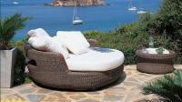 China Outdoor Patio Aluminum Furniture Couch PE Waterproof Wicker Outdoor Courtyard Woven Rattan Garden Sofa Set for sale