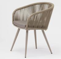 China Patio table 6pcs Chairs Table And Rope Chair for sale