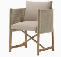 China WIcker Rattan Rope Teak Wood Outdoor Garden Round Table Design Garden Table And Chairs Patio Villa for sale
