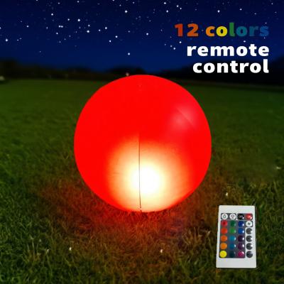 China 40CM Inflatable LED Glow Ball with 12-Color Remote Control for Indoor/Outdoor Events for sale