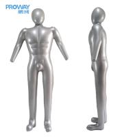 China Full Body Inflatable Male Mannequin: Realistic Muscular, Lightweight Portable Clothing Display—Silver, Quick-Inflate for Retail/Fashion Shows | Space-Saving & Cost-Effective for sale