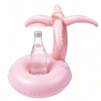 China Customizable Inflatable Cup Holder with PVC Material and 7x7 Inch Size for Pool Floating Drink Holder for sale