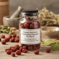 China Organic Sun-Dried Schisandra Chinensis Wu Wei Zi Chinese Herbal Medicine for Liver Protection Adaptogenic Support for sale