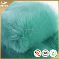 China 100% Polyester Back Material Faux Dyed Fox Fur for Garments Luxurious and Comfortable for sale