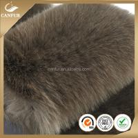 China 100% Polyester Back Material Faux Dyed Fox Fur for Garments Luxurious and Comfortable for sale