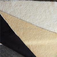 China Light Yellow 100% Polyester Synthetic Sherpa Suede Fabric for End Customers for sale
