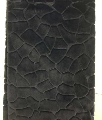 China Retail Stock of Knitted Backing Artificial Fur with Polyester / Acrylic Front Material for sale