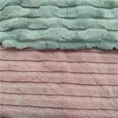 China 10-18mm Plie Navy Big Weight Cutting Strips PV Plush Fabric for Garments in Navy for sale