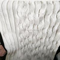 China 10-18mm Plie Navy Big Weight Cutting Strips PV Plush Fabric for Garments in Navy for sale