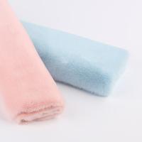 China 500meters Min Order Plush Fur Fabric 100% Polyester 10-20mm Density D Knitted Fabric for sale