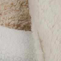 China Tricot Knitted 100% Polyester BROG Sherpa Faux Lamb Fur Fabric for Garments Lining for sale